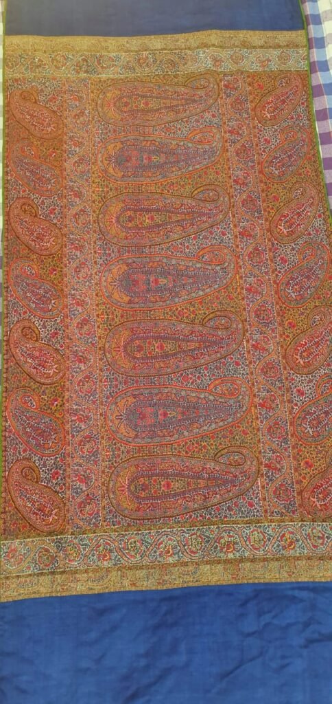 (73) Antique Durukha Pallowdar Jamawar Shawl - AntiqueJamawarShawls.com